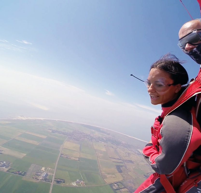 Tandem Skydive | Tandem parachute springen boven Ameland en waddenzee